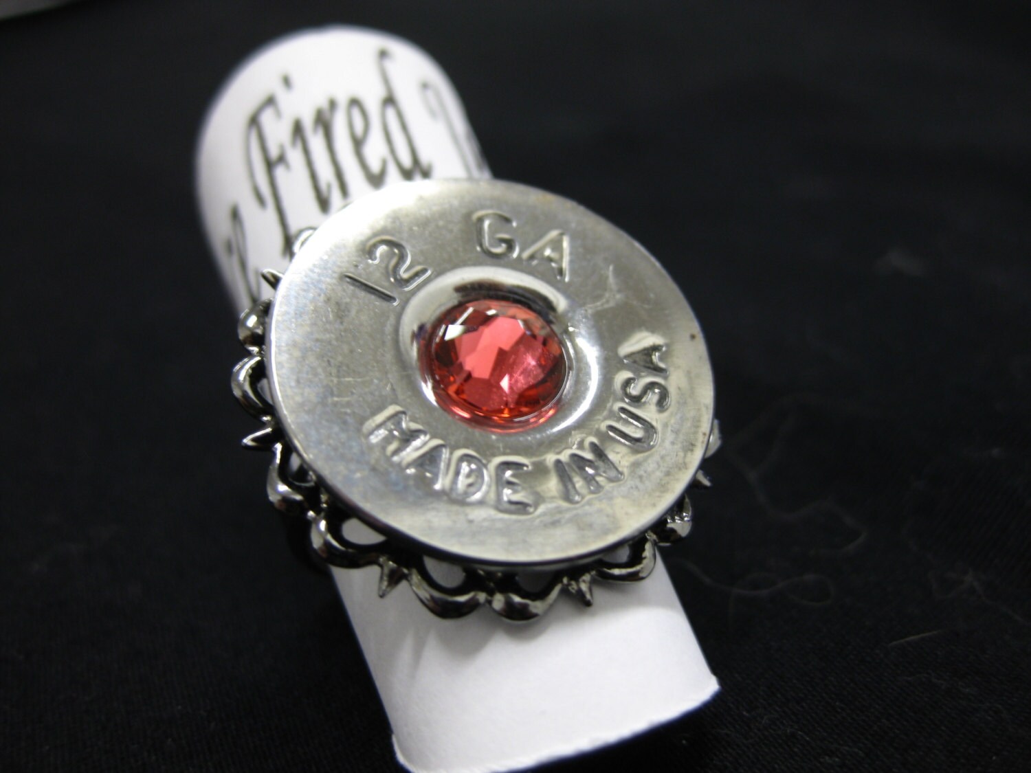 20 Gauge/12 Gauge Filigree Silver Shotgun Shell Ring, Upcycled Ammo - Etsy