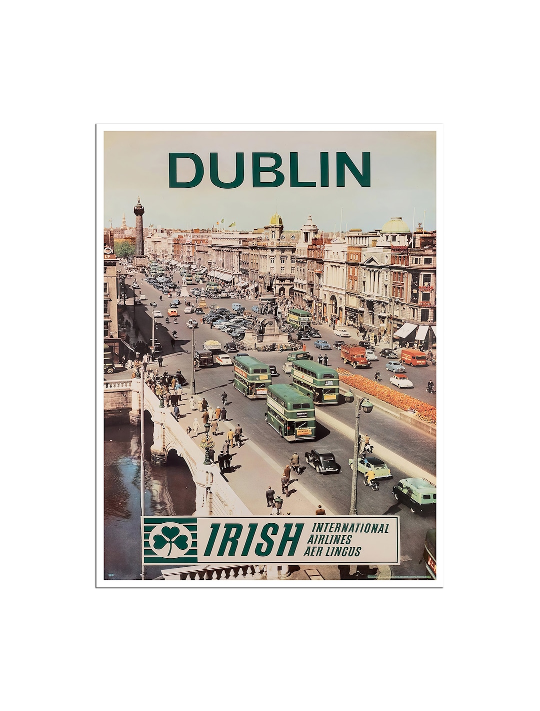 Vintage Dublin Art Ireland Travel Poster Irish Art (H1576) - Etsy