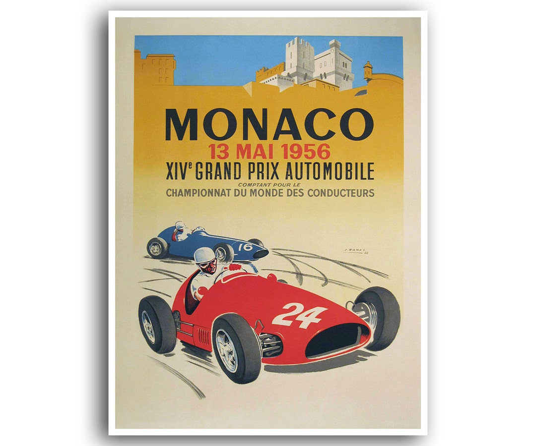 Race Car Poster Auto Racing Motor Sports Art (H382) - Etsy