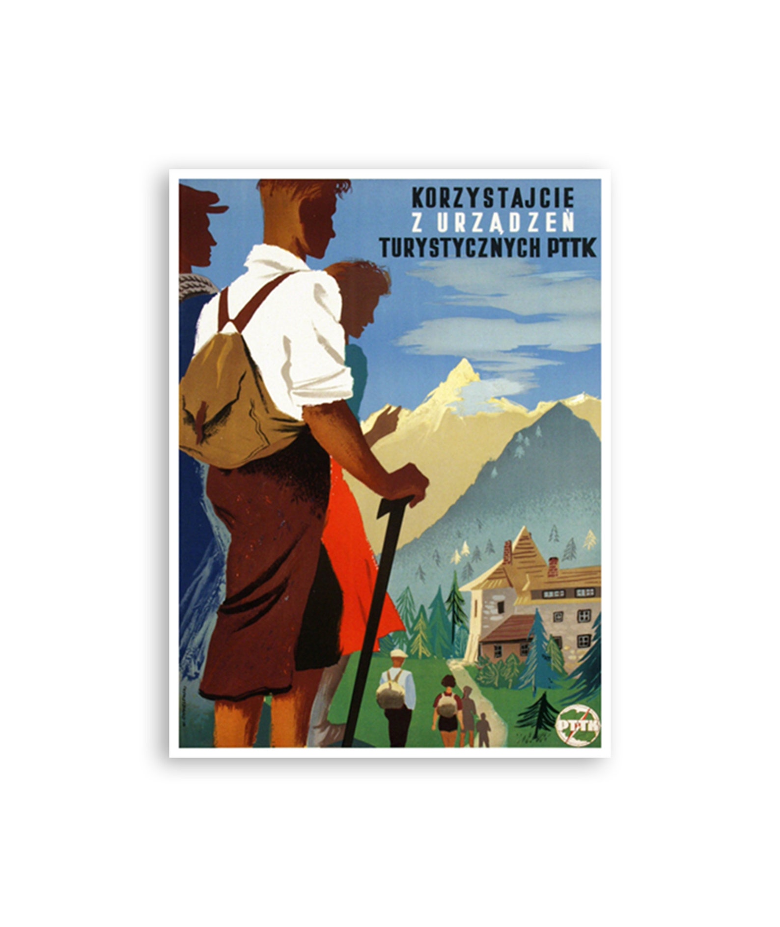 Poland Travel Poster Polish Retro Art Hiking Decor Print - Etsy