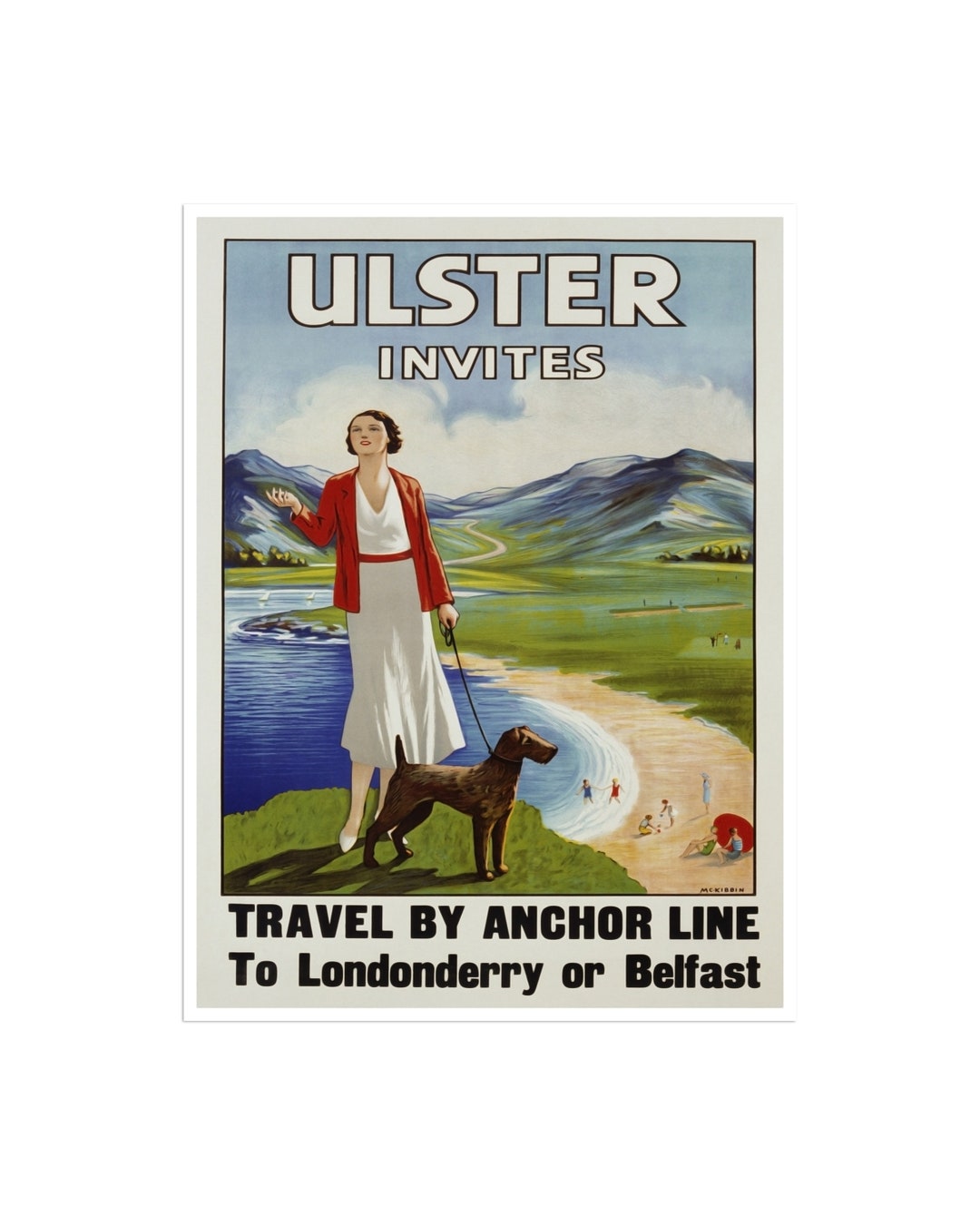 Ireland Retro Art Ulster Travel Decor Poster Wall Art Print (H582) - Etsy
