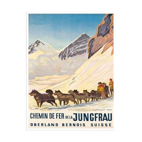Swiss Alps Vintage Poster - Etsy
