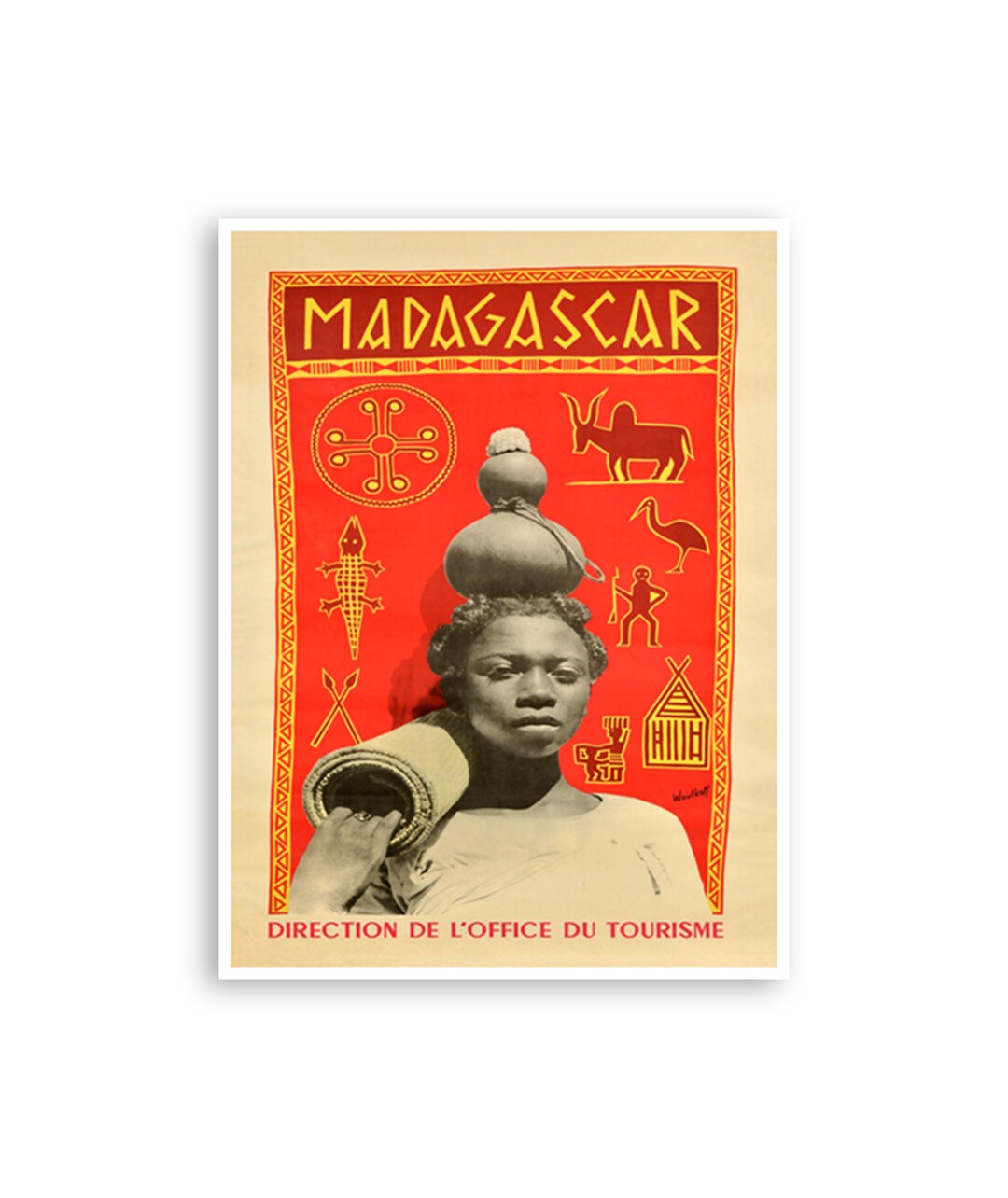 Madagascar Art African Decor Africa Travel Poster Retro Print (H1285 ...