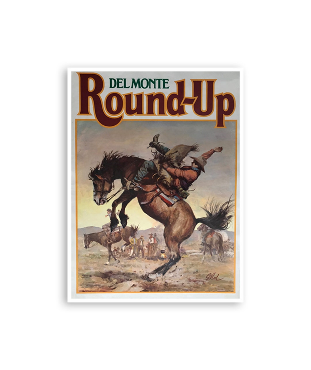 Vintage Rodeo Art Poster Print Western Decor (H911) - Etsy