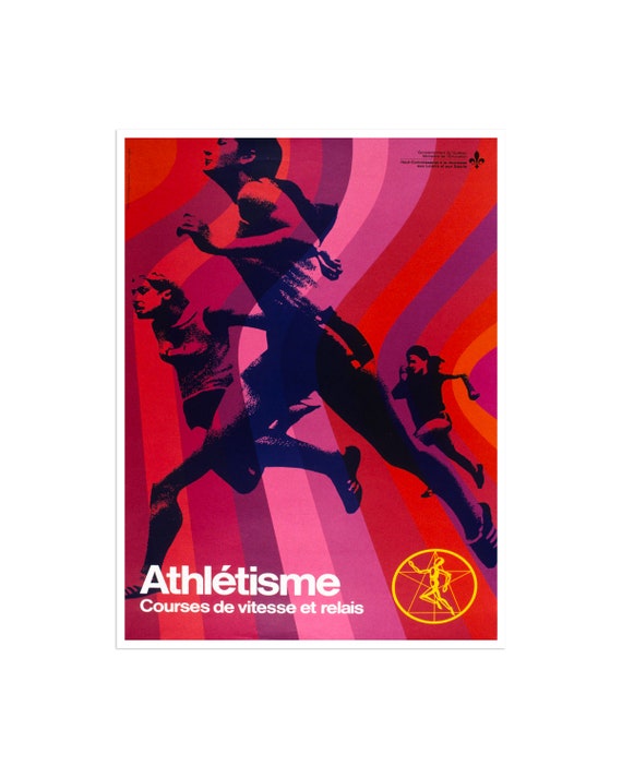 Running Poster Sports Art Track and Field H315 | Etsy