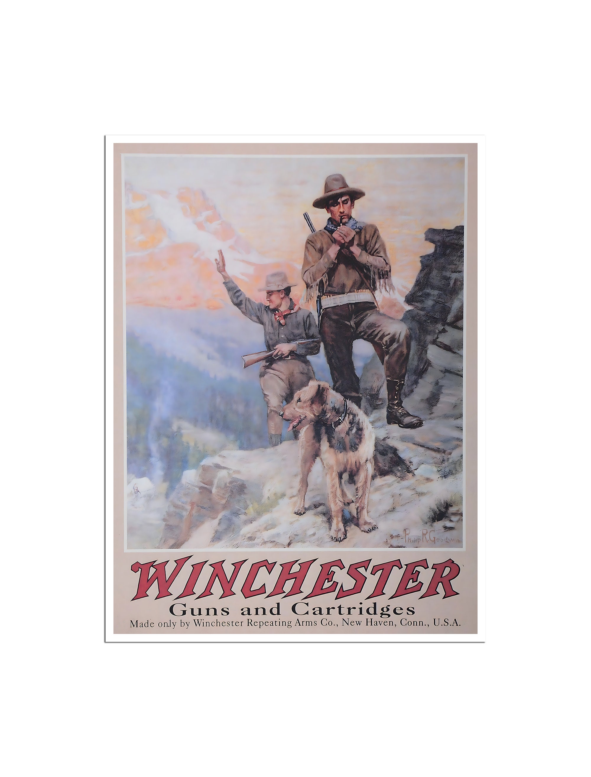 Vintage Hunting Poster Western Sports Art Print Retro Wall Decor (H1352 ...