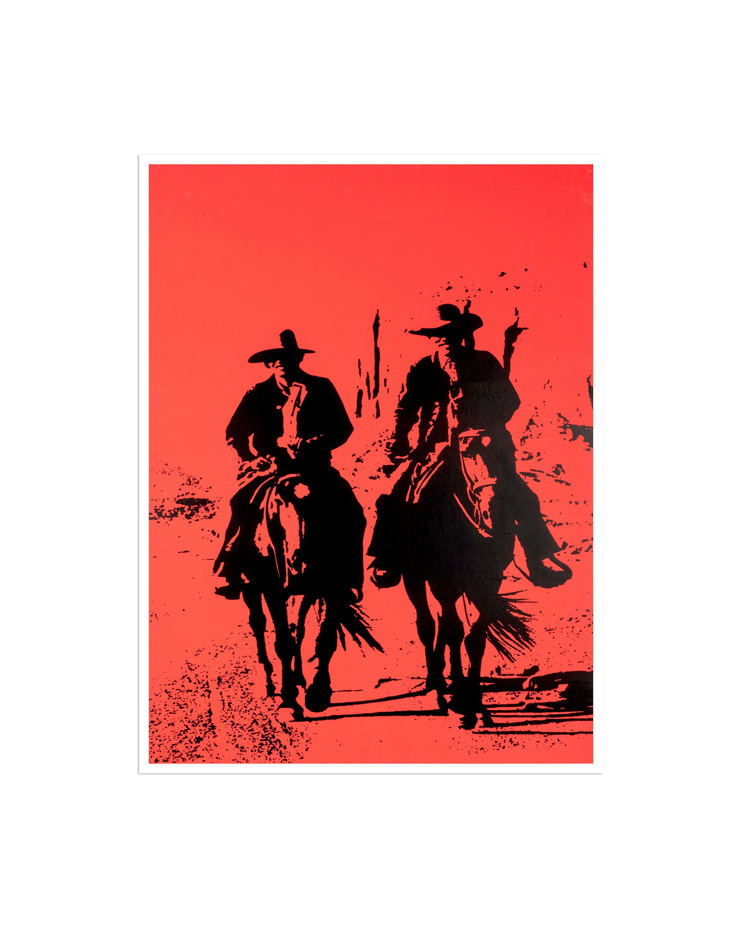 Western Art Travel Poster Horseback Riding Print Vintage Home Decor ...