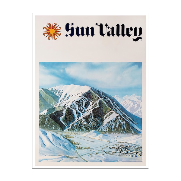 Sun Valley Ski Poster - Etsy