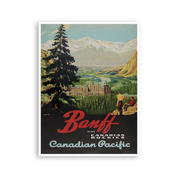 Vintage Banff Poster - Etsy