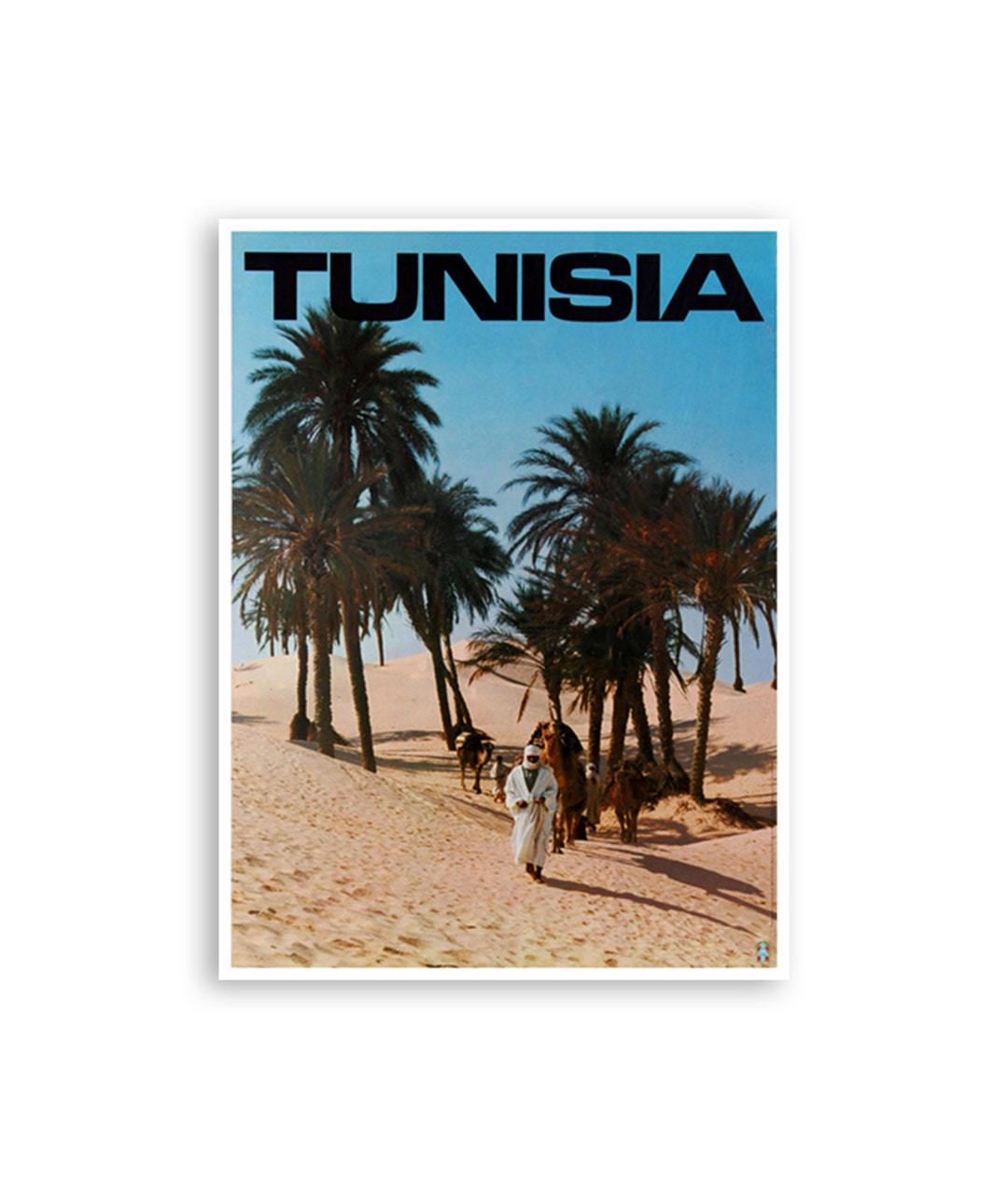 Tunisia Print North Africa Poster Vintage Travel Art African Decor ...