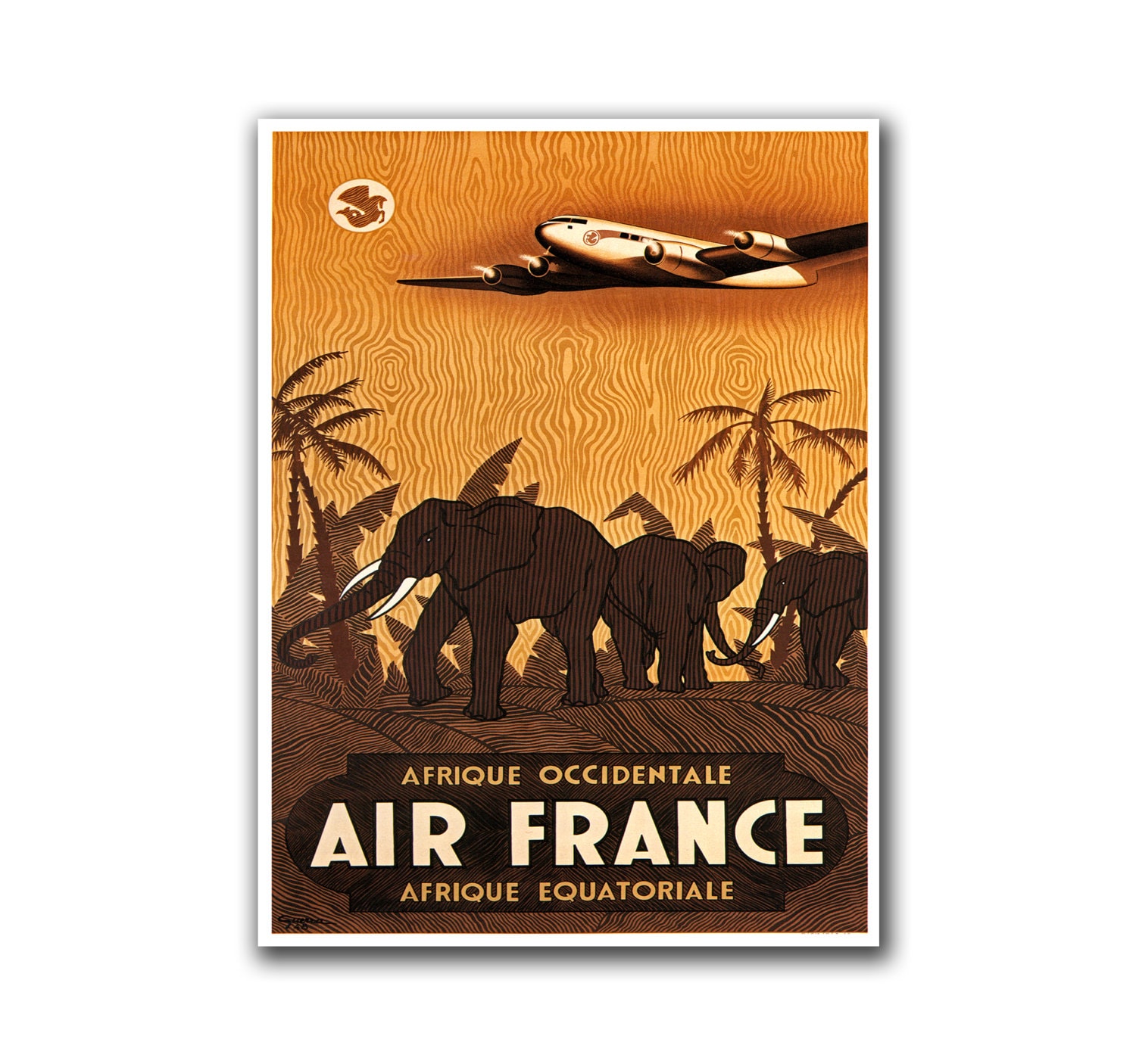 African Wall Decor Travel Poster Africa Safari Art Retro Print (H207 ...