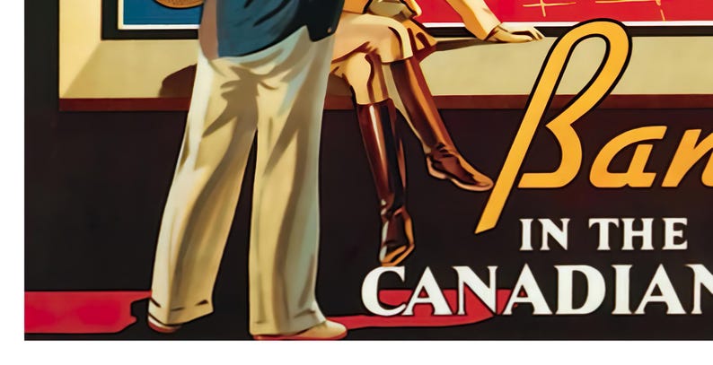 Banff Travel Poster Alberta Canada Art Canadian Print (h719)a - Etsy