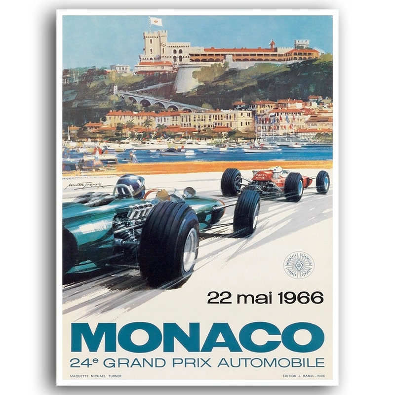 Vintage Race Poster - Etsy