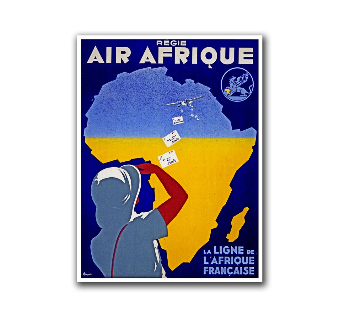 Africa Travel Poster African Safari Decor Art Retro Decor Print (H209 ...