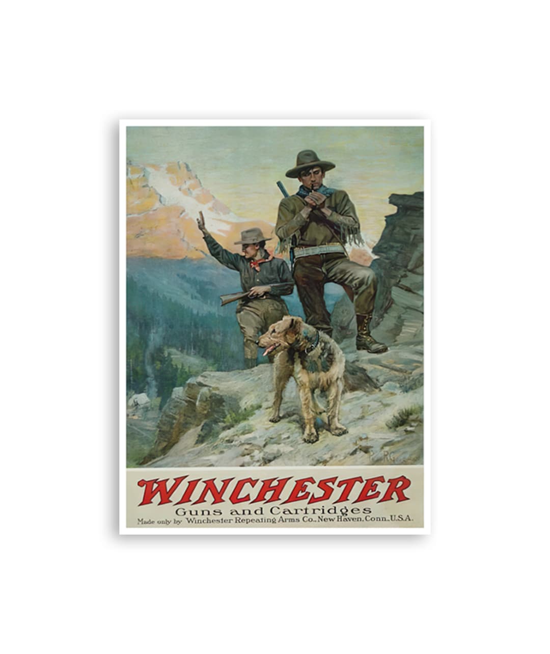 Vintage Hunting Poster Western Sports Art Print Retro Wall Decor H1352 ...