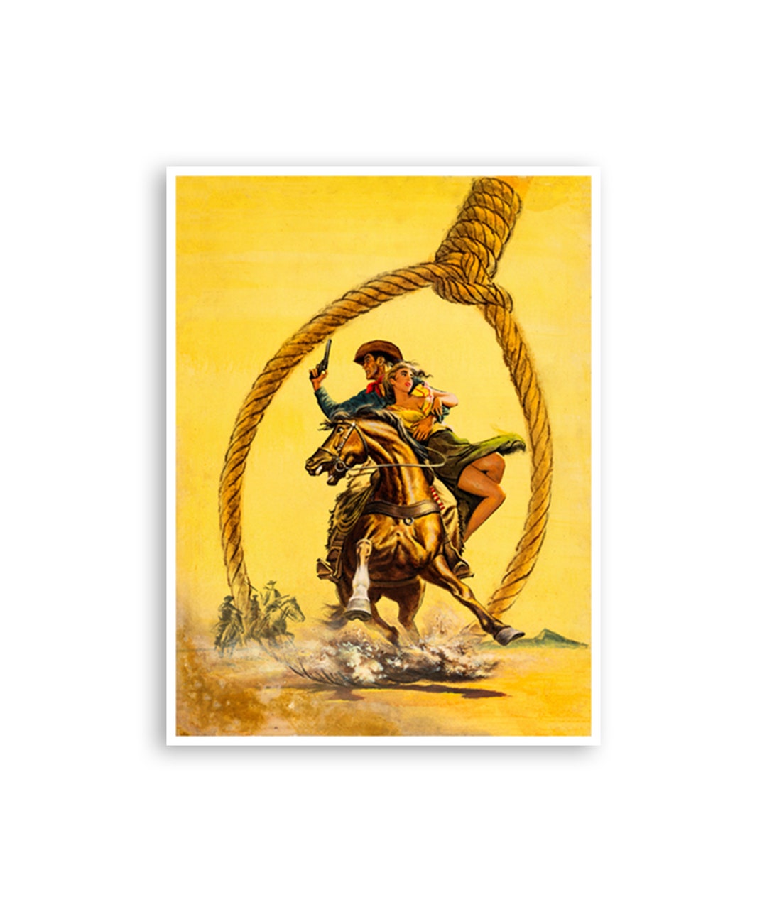 Cowboy Poster Western Outlaw Art Gun Fighter Print (h1358)a - Etsy