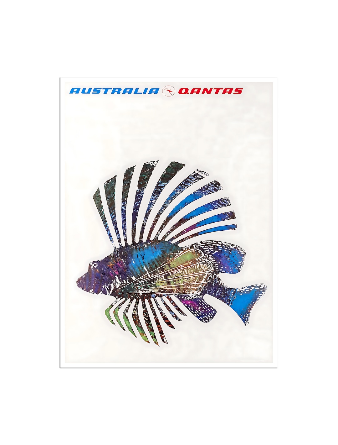 Australia Travel Poster Australian Art Fishing Sign Snorkeling Print ...
