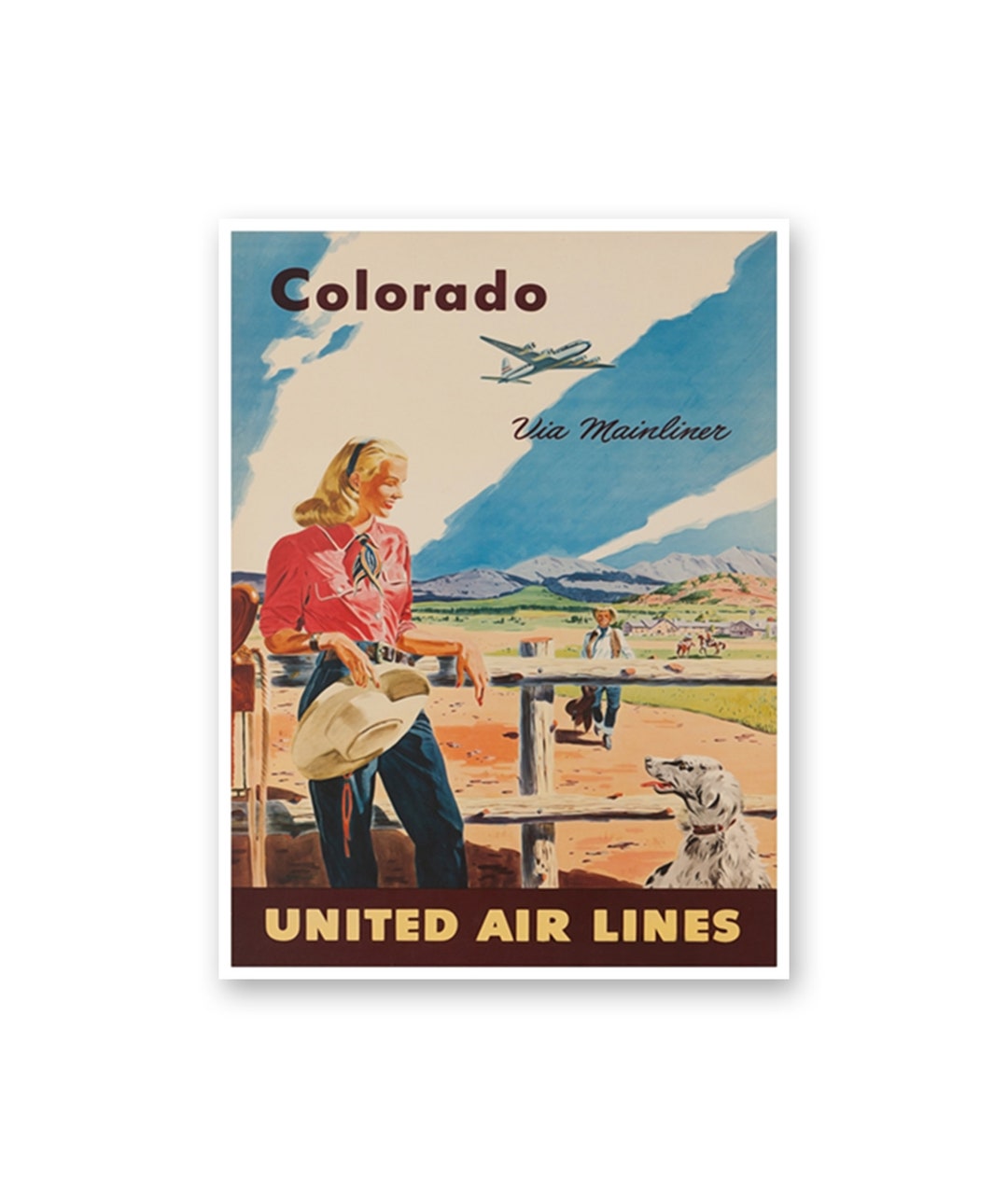 Colorado Wall Art Travel Poster Retro Decor Print (H886) - Etsy