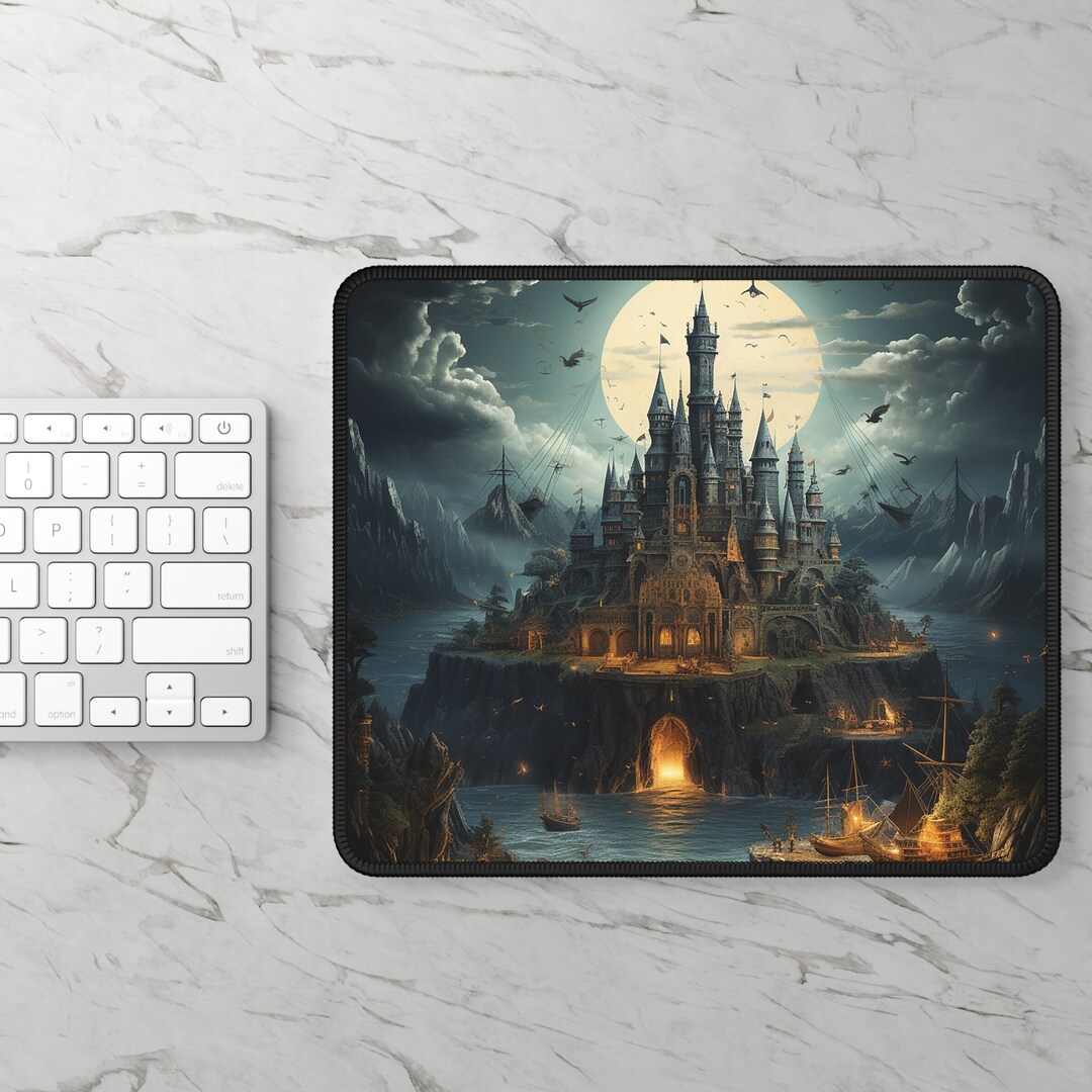 Fantasy Night Castle Gaming Mouse Pad - Etsy