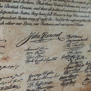 Acrylic Declaration of Independence Wall Sign, Gift for Dad, Patriotic ...