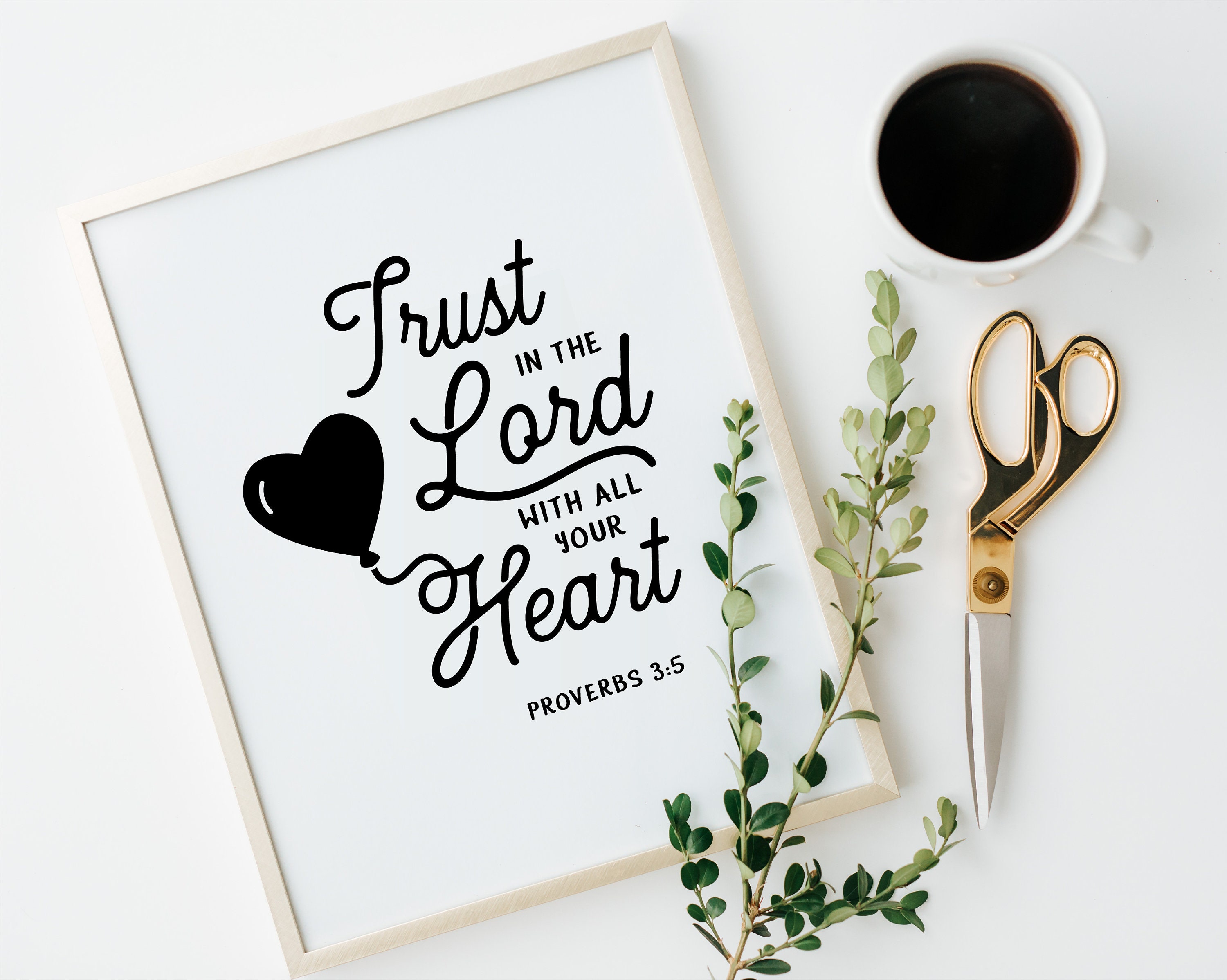 Scripture SVG, Christian SVG, Cutting Files, Proverbs 3:5 Trust in the ...