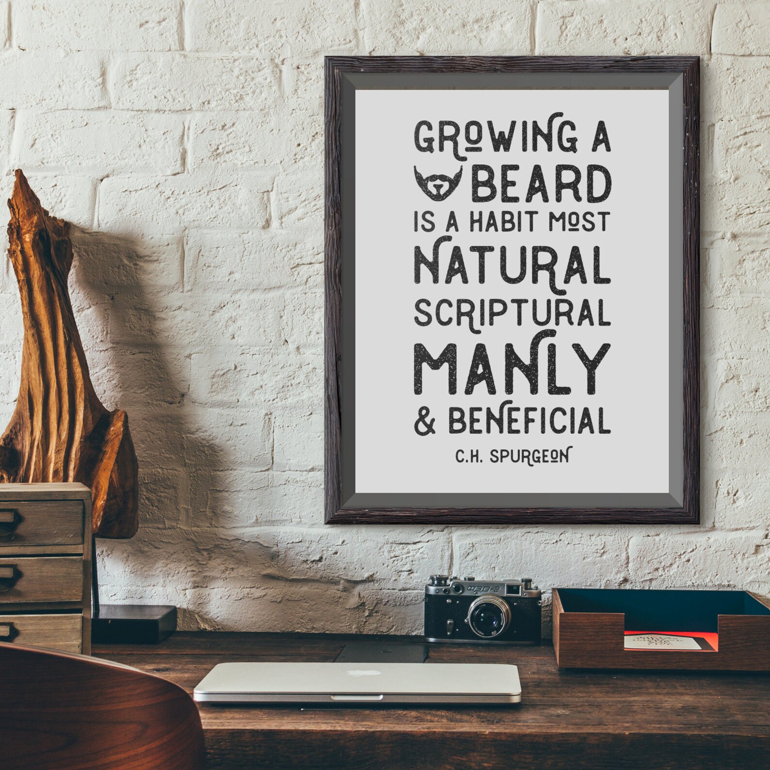 Spurgeon Quote, Growing a Beard is a Habit Most Natural Scriptural ...