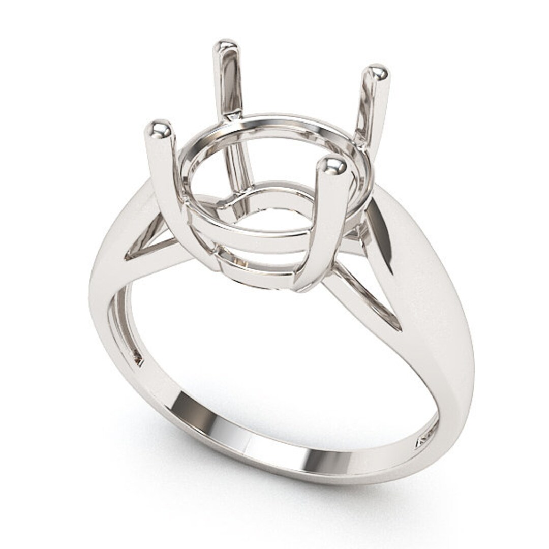 9mm Round Basket Solitaire Ring Mounting - Etsy