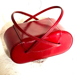 1940s Cherry Red Box Bag - Etsy