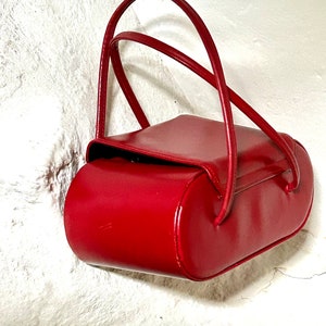 1940s Cherry Red Box Bag - Etsy