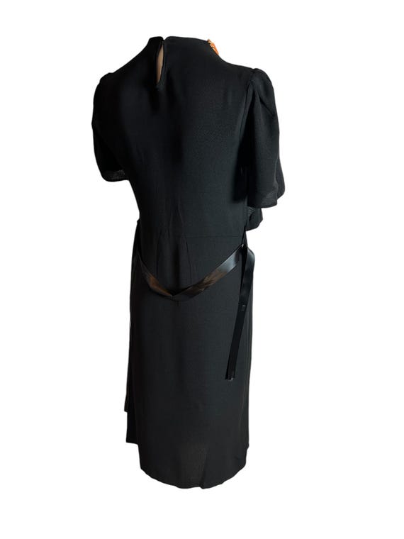 1930s crepe dress with bolero effect - Gem
