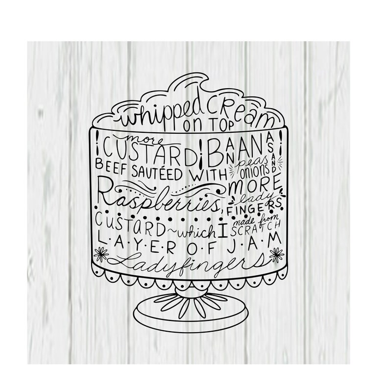 Rachel's Trifle Dessert, Friends Thanksgiving Trifle | Svg, Png, Pdf ...