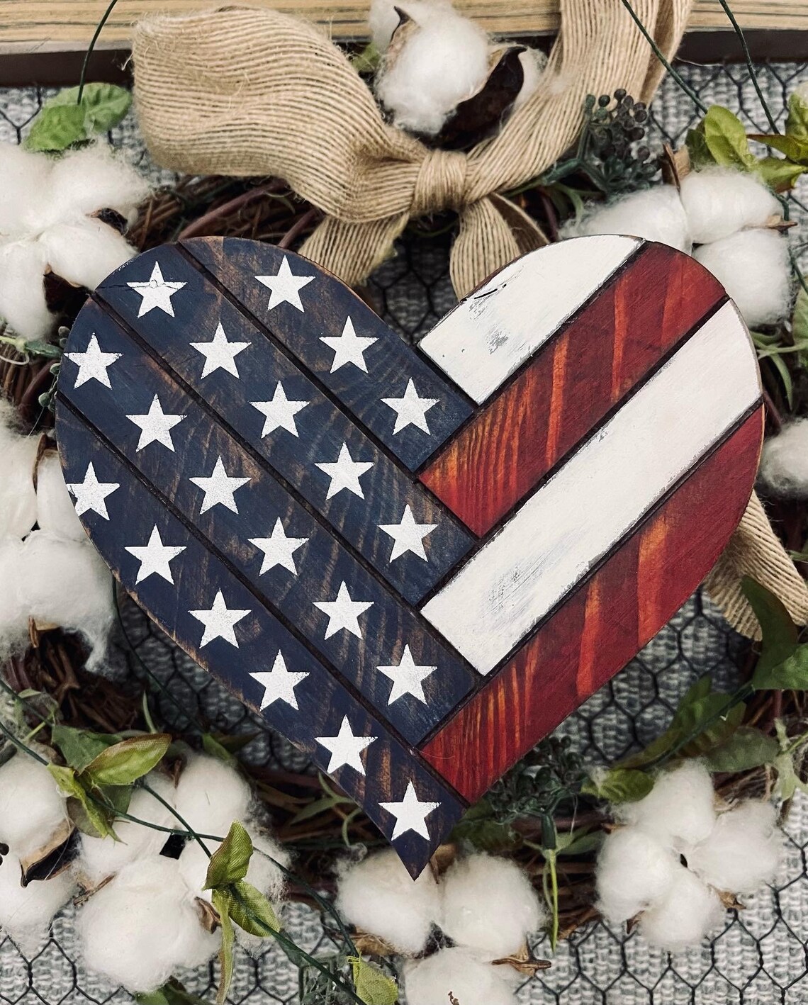 American Flag Heart | Etsy