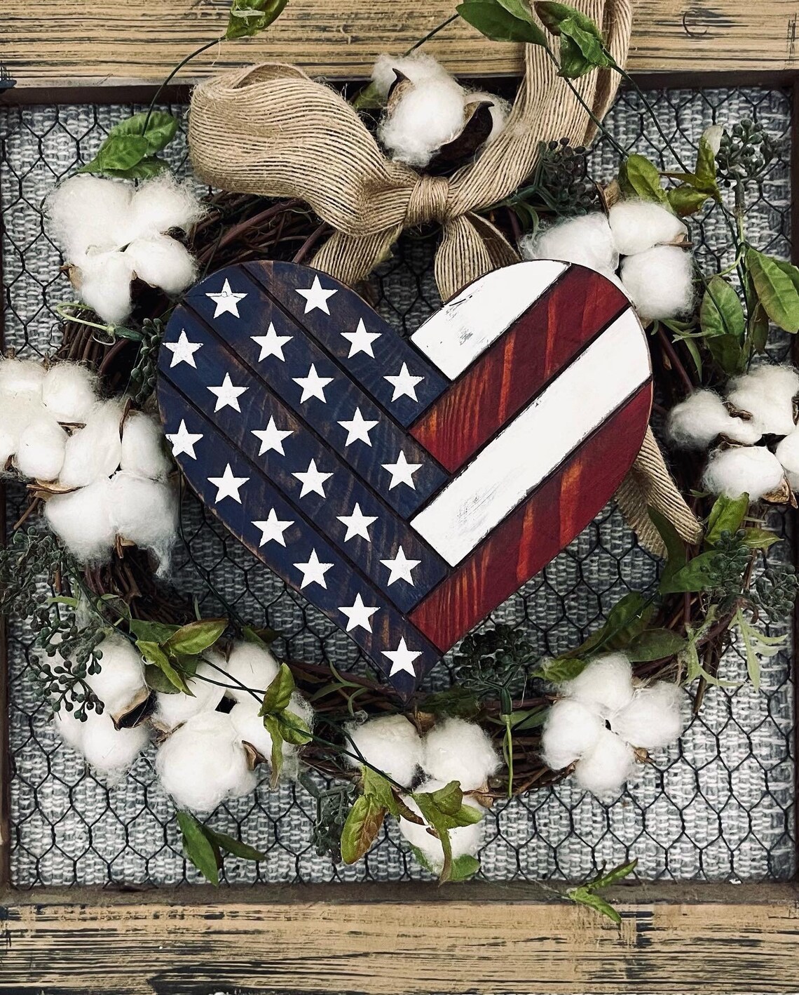 American Flag Heart | Etsy