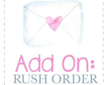 Rush Order Add on for Invitation, Printable Invitation, Wedding Invites ...