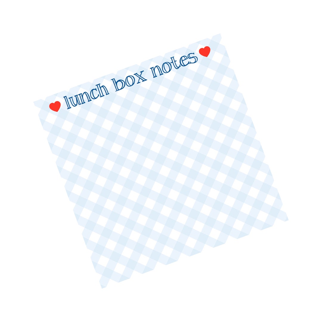 Blue Lunch Box Notes Notepad, to Do List, Personalized Gift, Back to ...