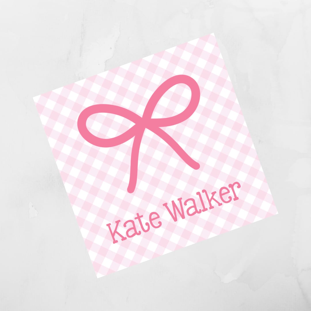 Pink Bow Enclosure Cards, Gift Tags, or Stickers - Etsy
