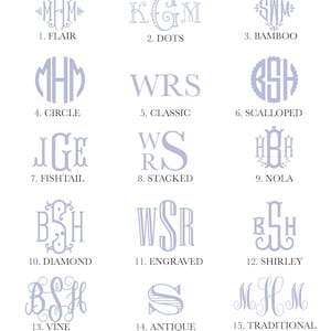 Monogram Chic Enclosure Cards Calling Card Interlocking Monogram - Etsy