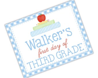 Blue Watercolor Cross First Communion or Baptism Invitation - Etsy