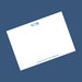Navy Notecard Personalized Stationery - Etsy
