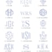 Monogram Enclosure Cards, Gift Tags, or Stickers - Etsy