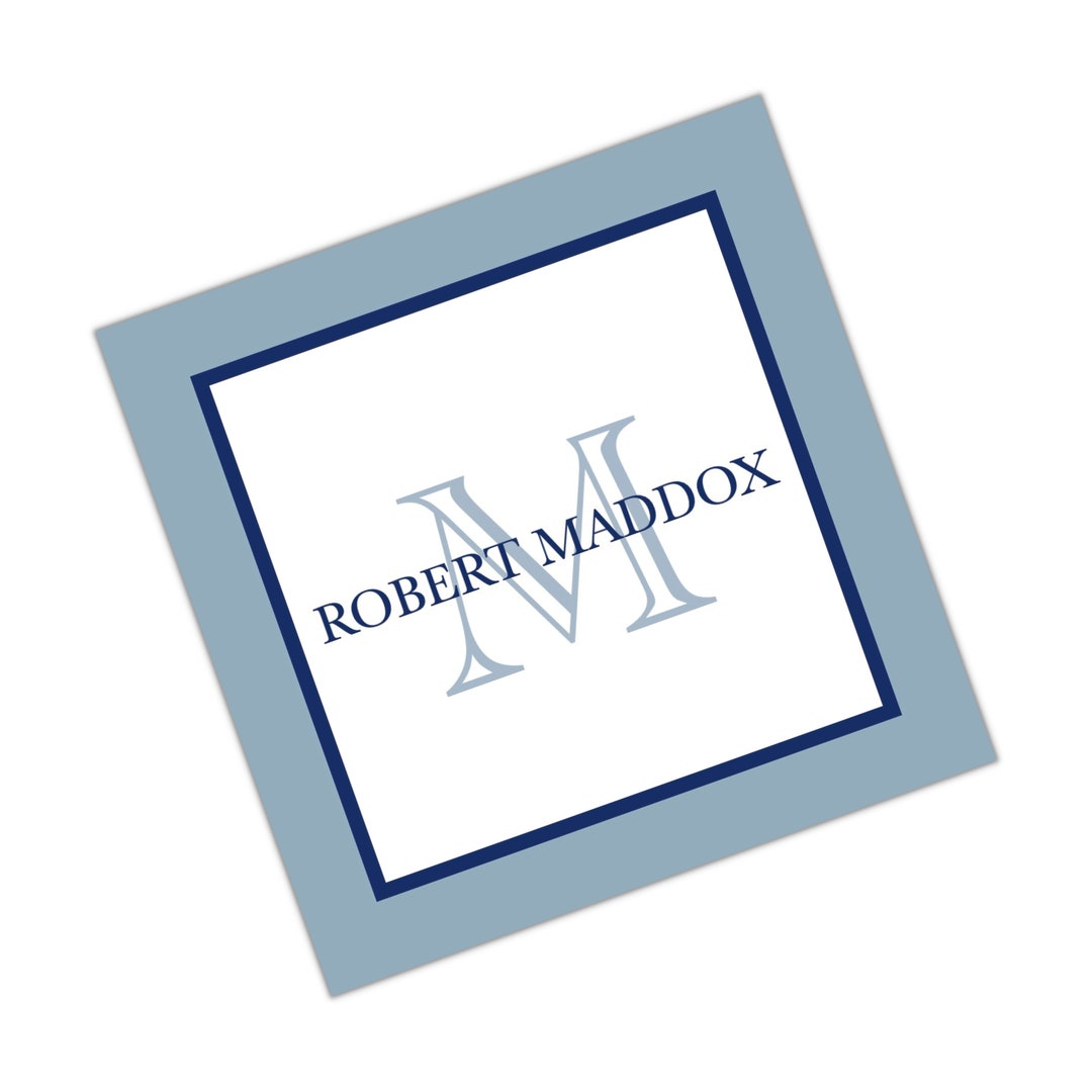 Monogram Enclosure Cards, Gift Tags, or Stickers - Etsy