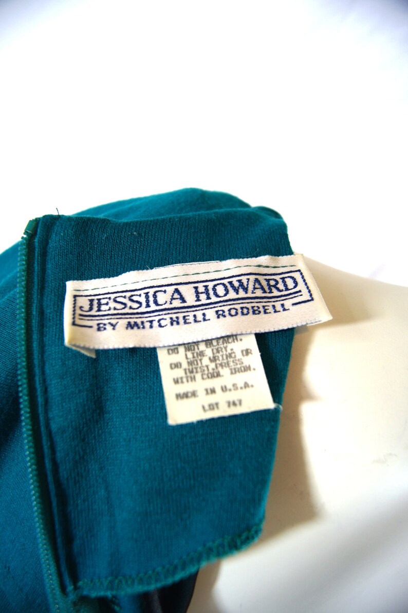 Vintage Dress Jessica Howard by Mitchell Rodbell Made in USA Elastic ...
