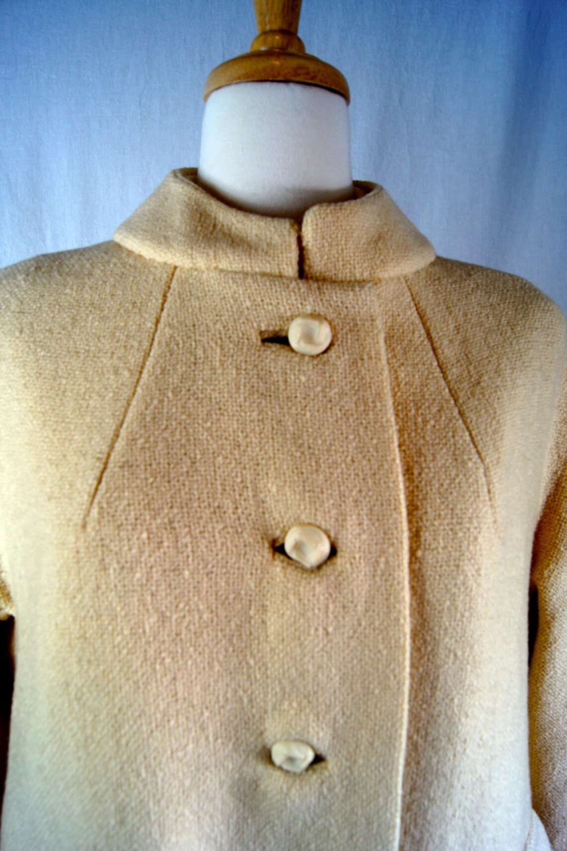Vintage ILGWU Union Made Button Front Trench Coat Outerwear 1960's - Etsy