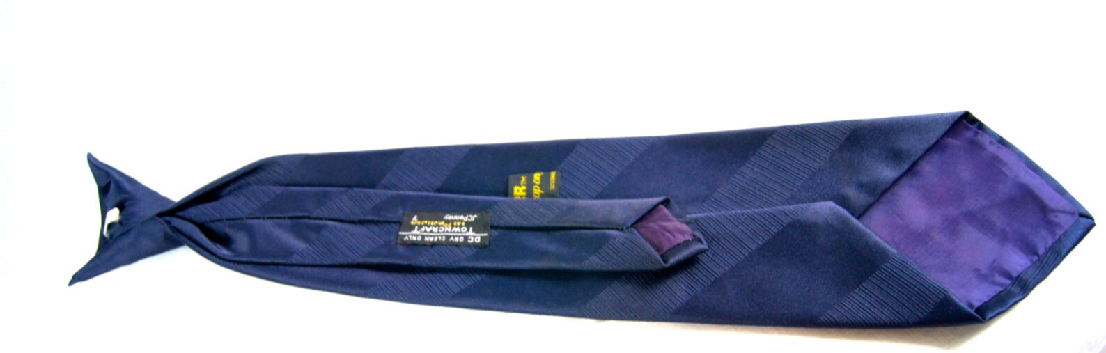 Vintage Towncraft Clip on Tie: Navy Blue Snapper Tie - Etsy