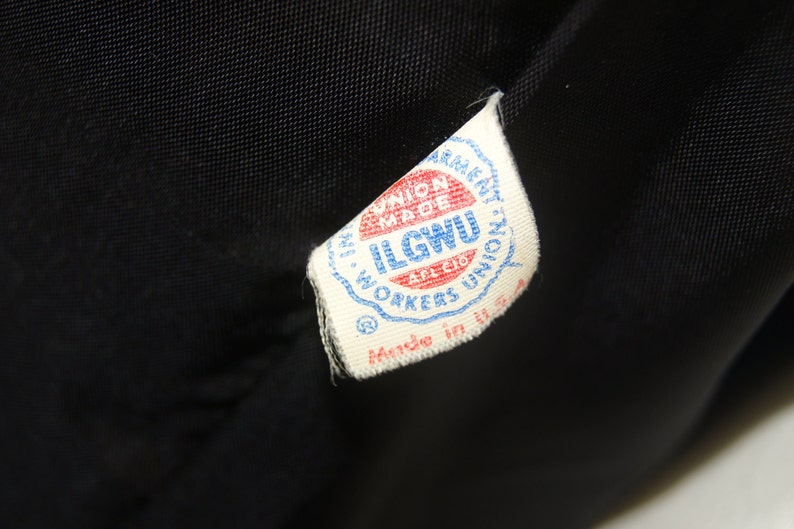 Vintage International Ladies Garment Workers Union (ILGWU) Black Blazer ...