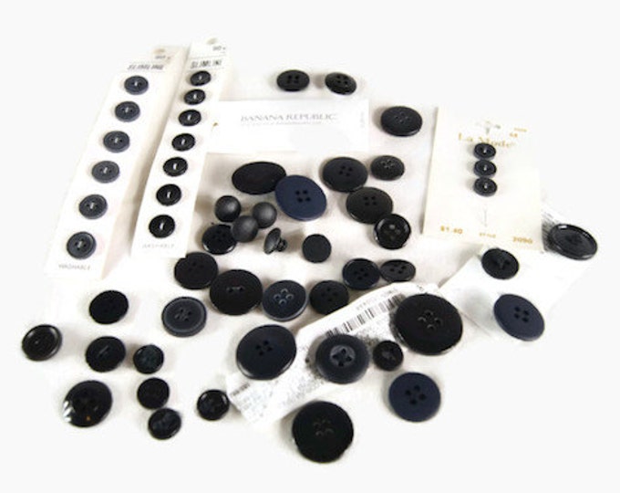 Vintage Black Mixed Buttons Mostly From Banana Republic Clothing - Etsy