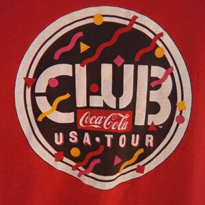 Vintage Club Coca Cola USA Tour Crew T Shirt by Screen Stars 1980s - Etsy