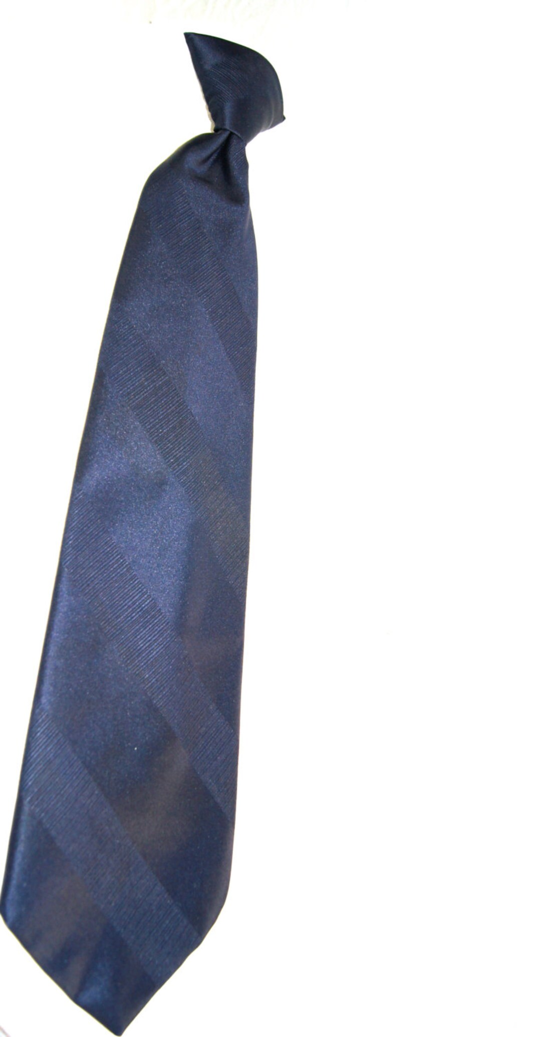 Vintage Towncraft Clip on Tie: Navy Blue Snapper Tie - Etsy