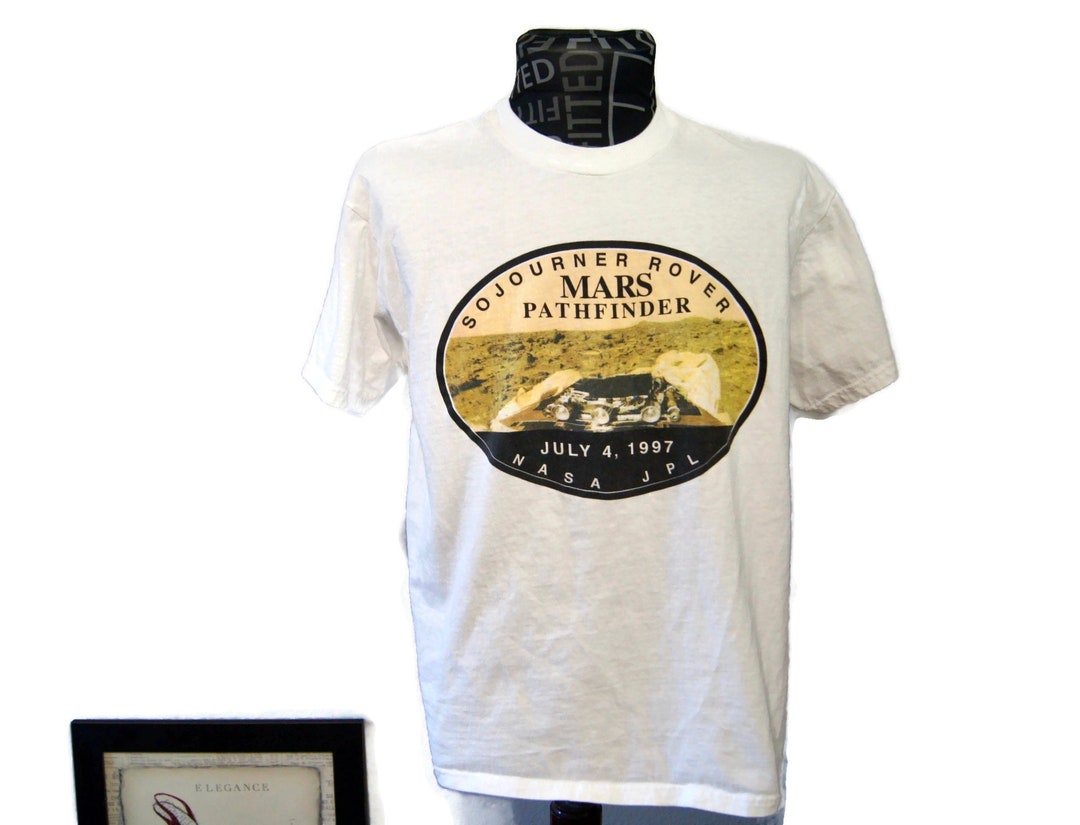 Vintage Nasa JPL T-shirt Sojourner Rover Mars Pathfinder 1997 Hanes ...