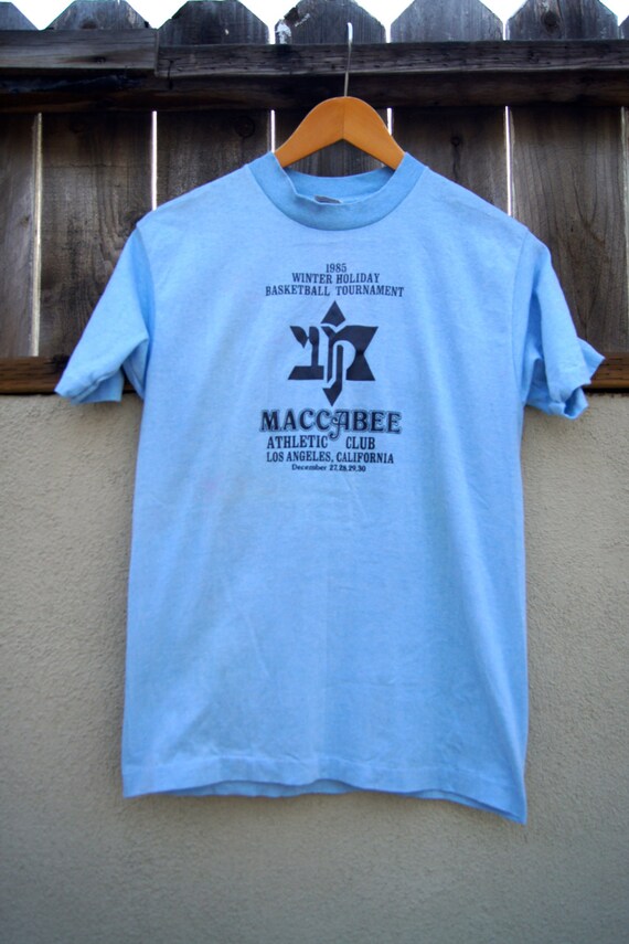 Vintage T-shirt Maccabee Athletic Club Los Angeles 1985 Winter | Etsy
